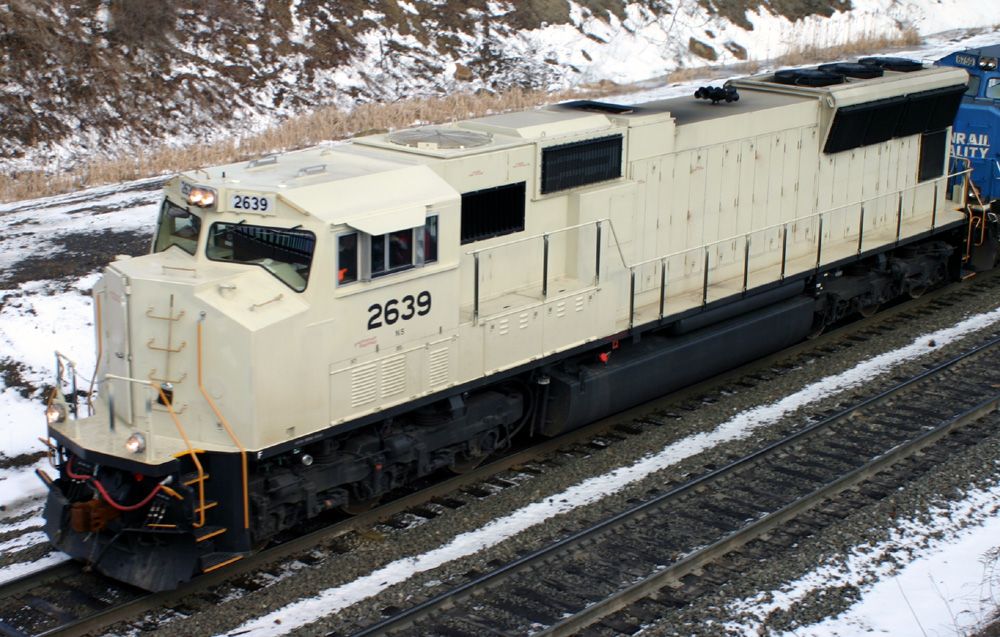 NS 2639 exits the tunnels at Galitzin, PA